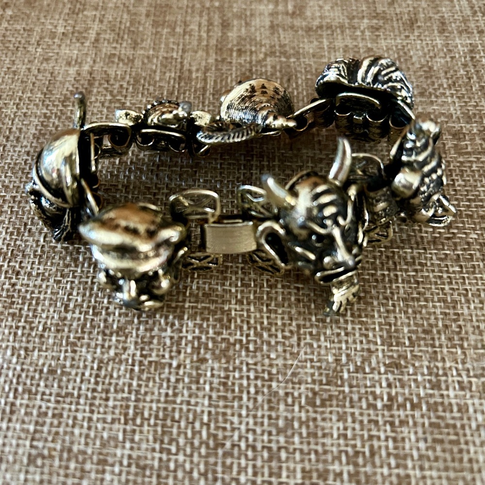 Vintage Viking Devil Genie Jesters Silver Tone Oxidiz… - Gem